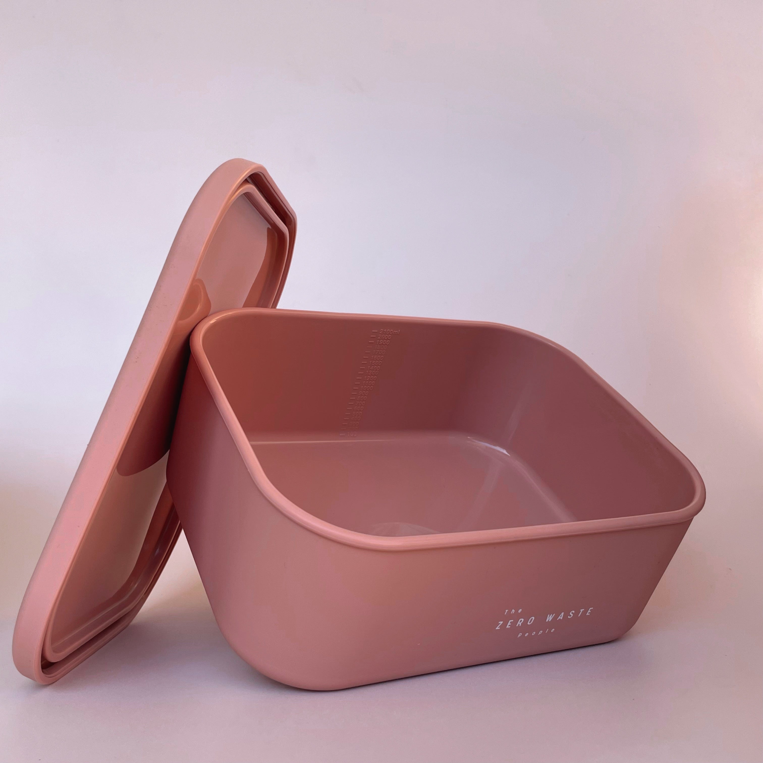 Dusty Pink XL Rectangle Silicone Container – The Zero Waste People